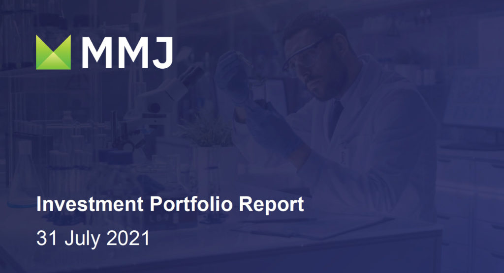 MMJ Investment Portfolio Report - July 2021 - Underwood Capital